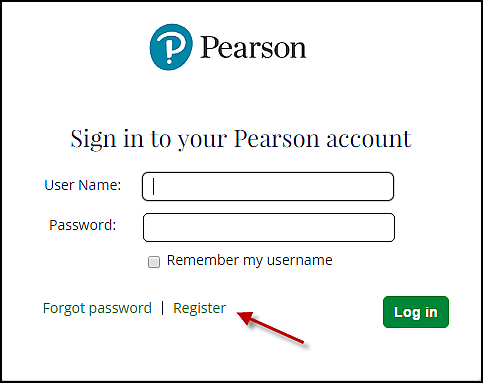 Create a Pearson Support Account