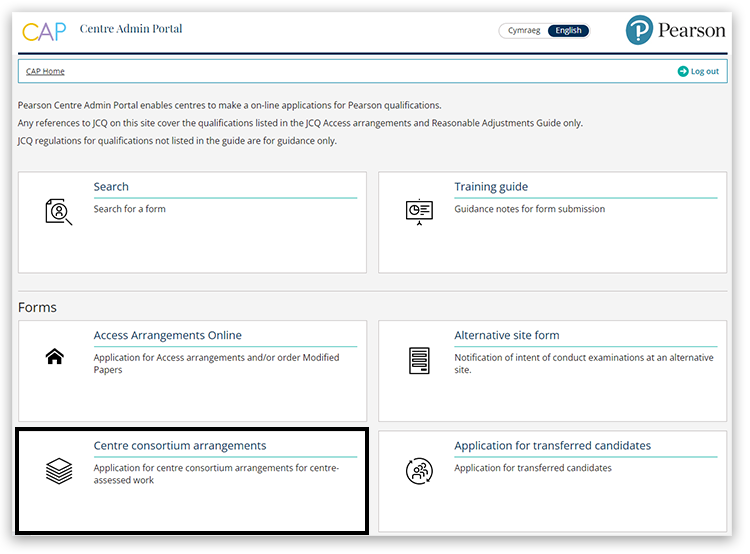 Approvals: Centre Consortium Arrangements