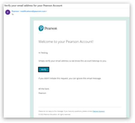 Pearson Support Portal: Creating An Account