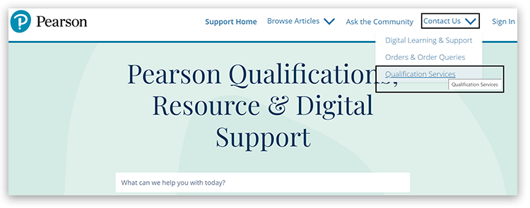 Pearson Support Portal (Students & Parents): Creating A Case Record