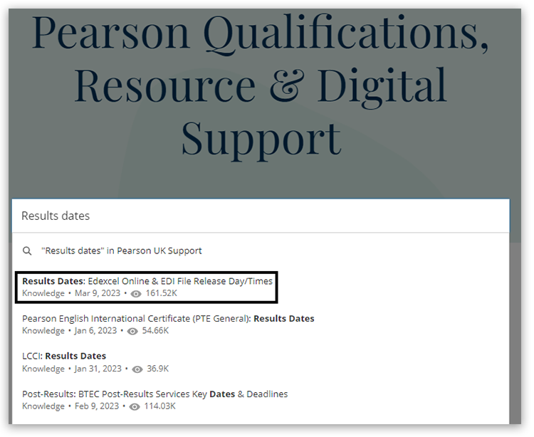 Pearson Support Portal: How To Find An Article To Answer Many Questions