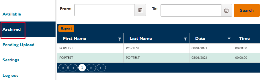 Pearson Onscreen Platform (POP): Pearson Assessor Dashboard (PAD) Test ...