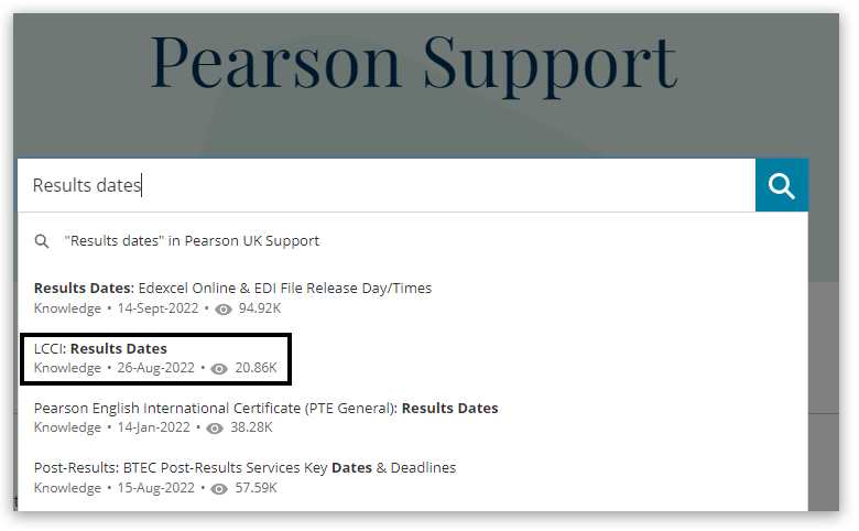 Pearson Support Portal: How To Find An Article To Answer Most Questions
