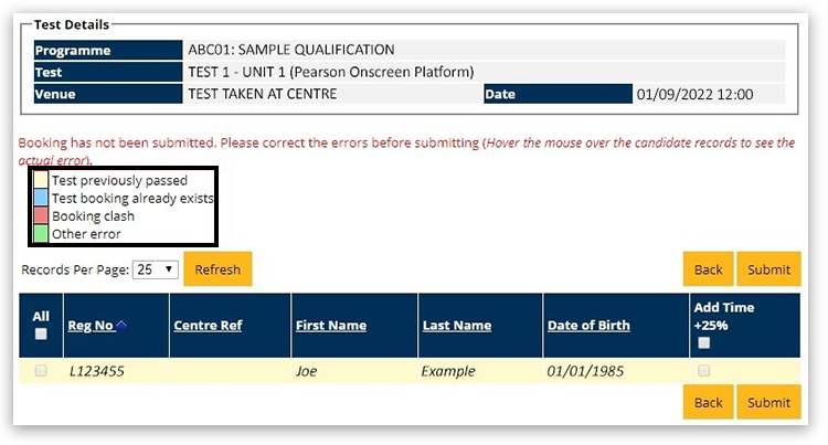 BTEC Entries: Booking An Onscreen Test
