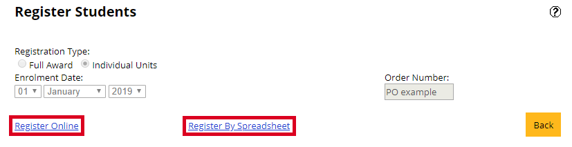 Edexcel Online: BTEC Individual Unit Registrations