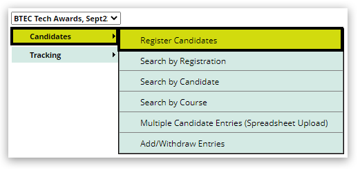 BTEC Tech Awards 2022: Creating Learner Registrations