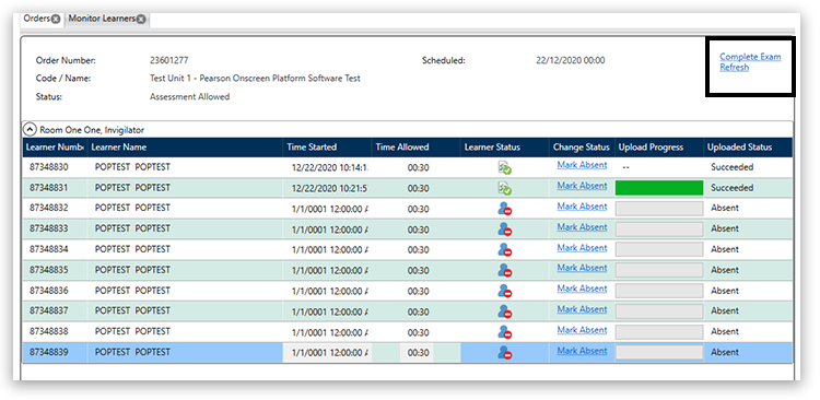 Pearson Onscreen Platform (POP) LAN: Test Walkthrough