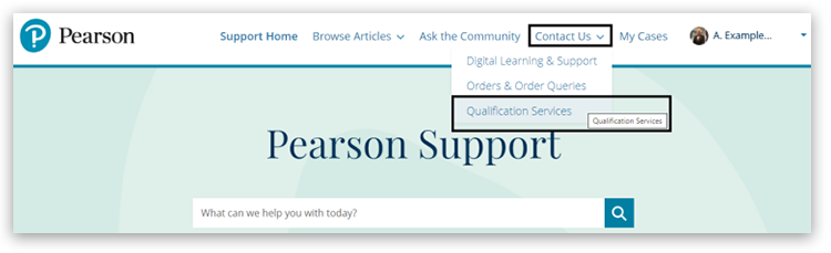 Pearson Support Portal (Staff at Centres & Associates): Creating A Case ...