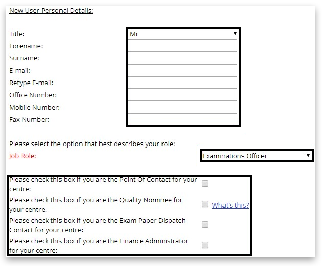 Edexcel Online: Create A New Account