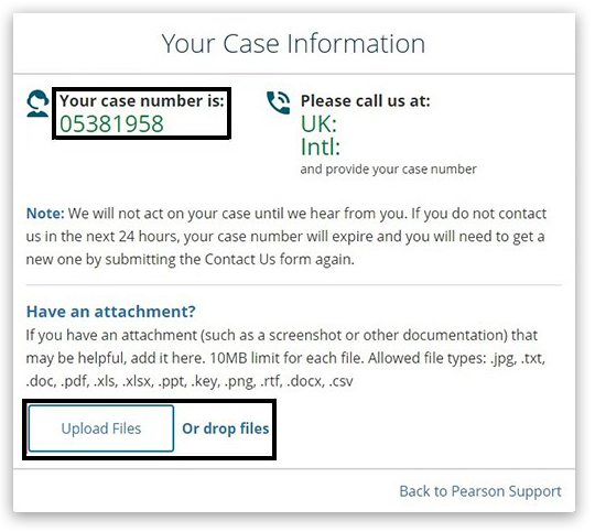 Pearson Support Portal (Staff at Centres & Associates): Creating A Case ...