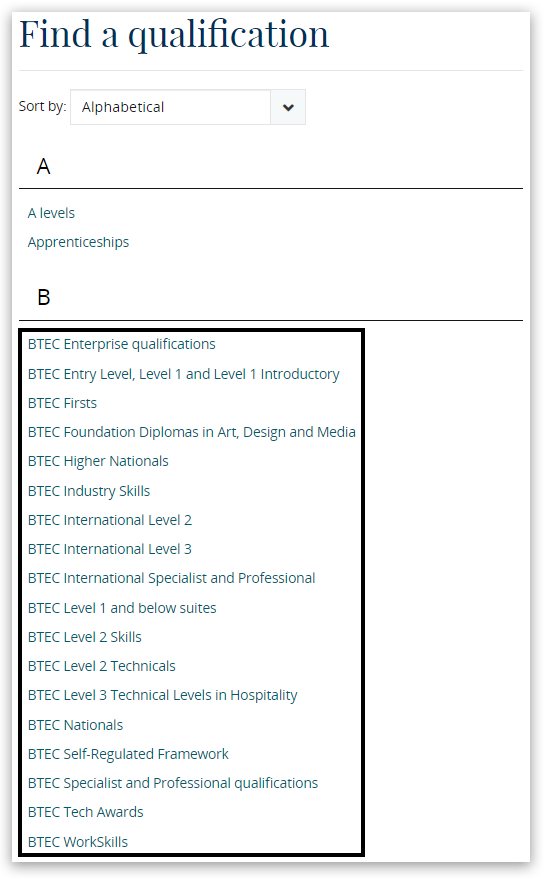 BTEC: Locating Specifications and Administrative Support Guides