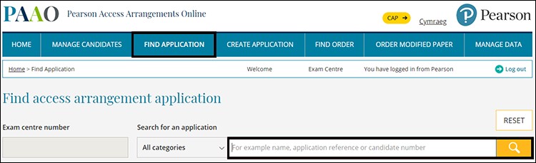 Access Arrangements: Viewing Approved Applications