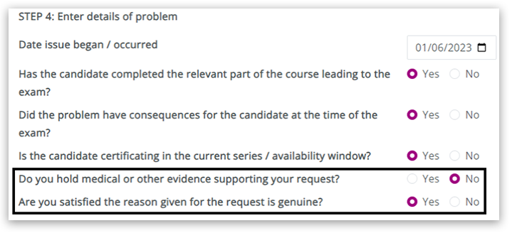 Special Considerations Application Service: Vocational (including BTEC) Qualifications