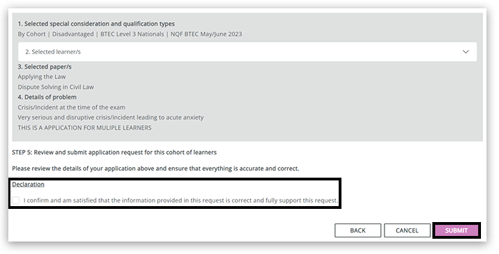 Special Considerations Application Service: Vocational (including BTEC ...
