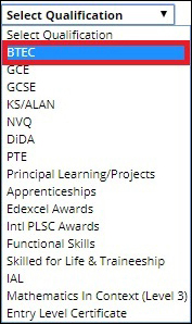 BTEC: Existing Programme Approvals