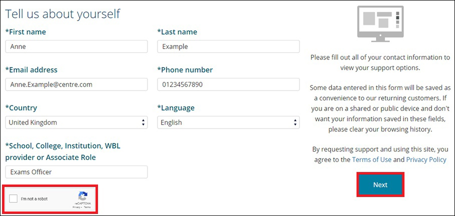 Pearson Support Portal (Staff at Centres & Associates): Creating A Case ...