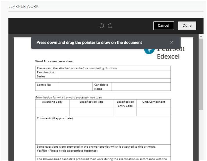 Pearson Progress: Marking Assessments