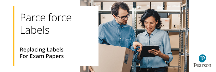 Parcelforce Labels: Replacing Labels for Exam Papers