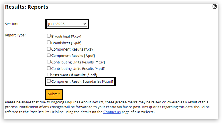 Results Reports: General Qualifications Notional Component And Subject ...