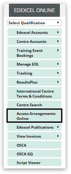 Access Arrangements: Alternative Site Arrangements