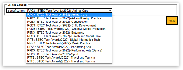 BTEC Tech Awards 2022: Creating Learner Registrations
