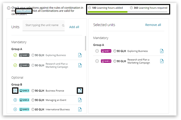 Pearson Progress: Creating a Programme Template