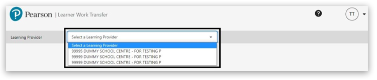 Learner Work Transfer (LWT): Examination / Moderation Logging in and ...