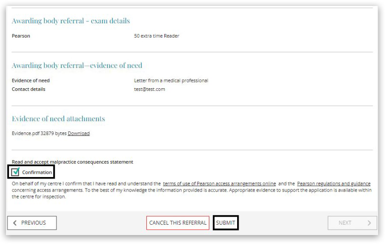 Pearson English International Certificate (PEIC): Access Arrangements