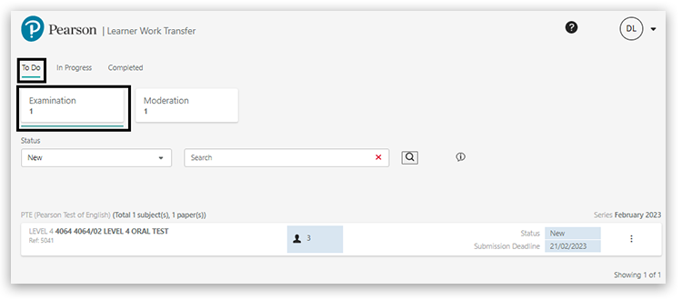 Pearson English International Certificate (PEIC): Learner Work Transfer ...
