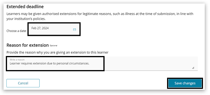 Pearson Progress: Adding a deadline extension to an assessment