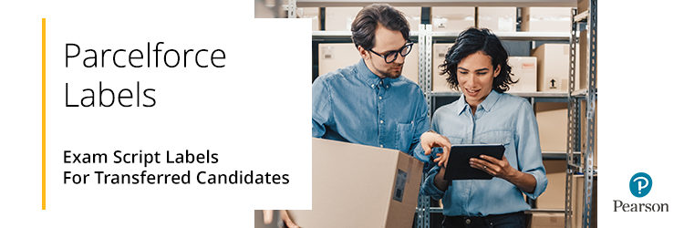 Parcelforce Labels: Exam Script Labels For Transferred Candidates