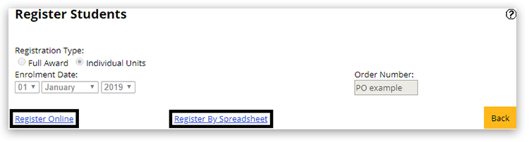 Edexcel Online: BTEC Individual Unit Registrations