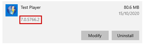 Pearson Onscreen Platform (POP): Software Versions