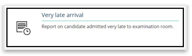 Exams: Late Starts & Late Arrivals