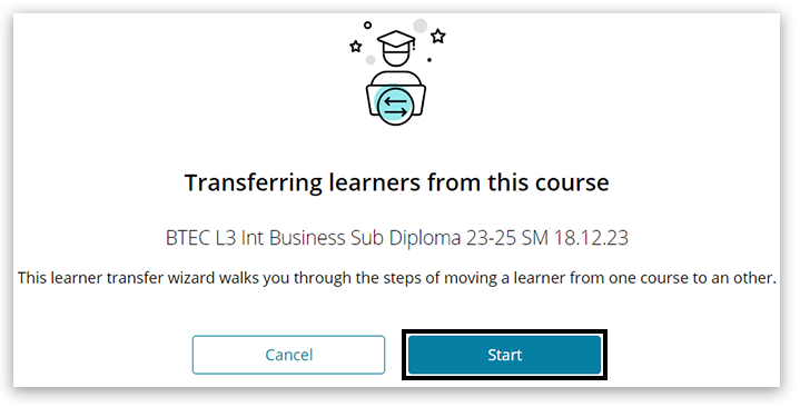 Pearson Progress: Transfer learners from one course to another