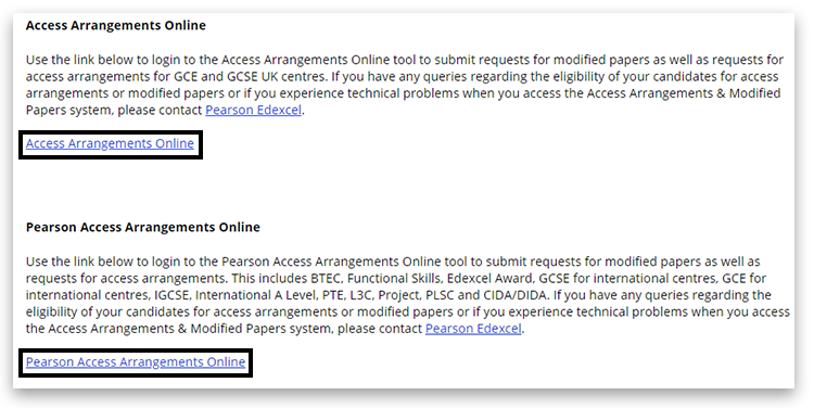 Access Arrangements: Making Applications