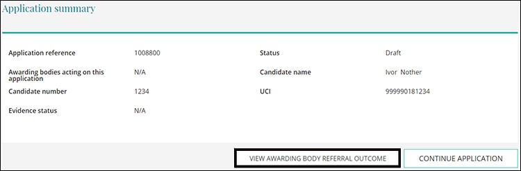 Access Arrangements: Viewing Approved Applications