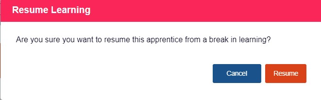 End-point Assessment: Break in Learning and Resuming Learning