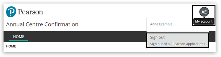 Edexcel Online: Account Confirmation