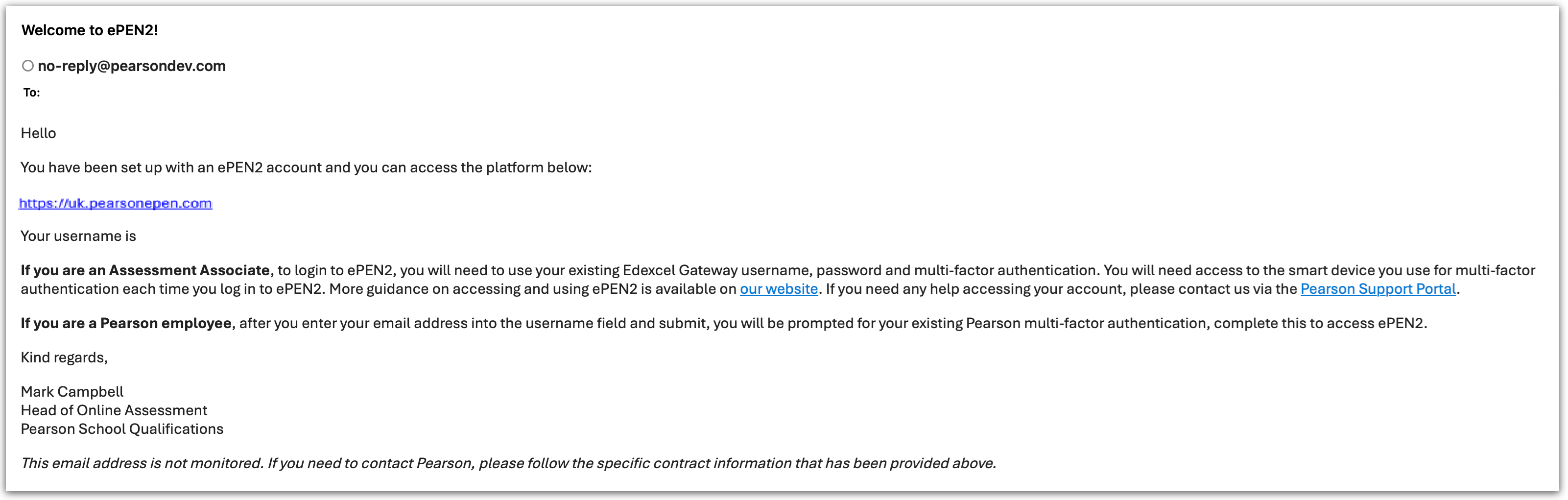Assessment Associates: Using ePEN2