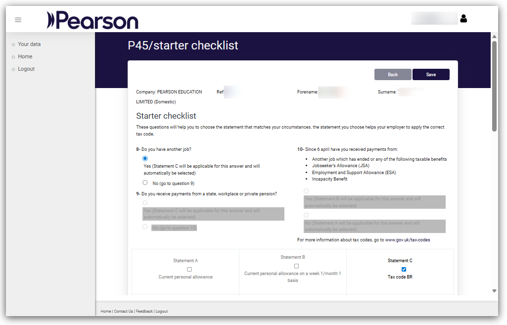 Assessment Associates: Pearson Payroll Platform
