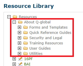 Q-global: Resource Library Access and Use