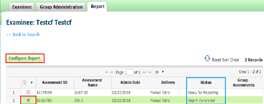 Q-global: Generate an Individual Report