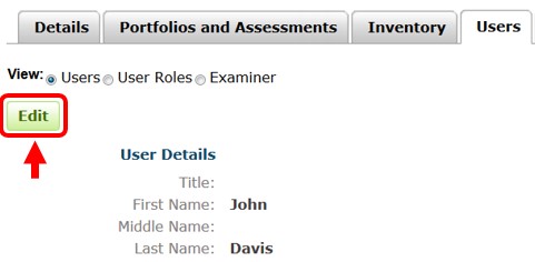 Q-global: Edit User Details