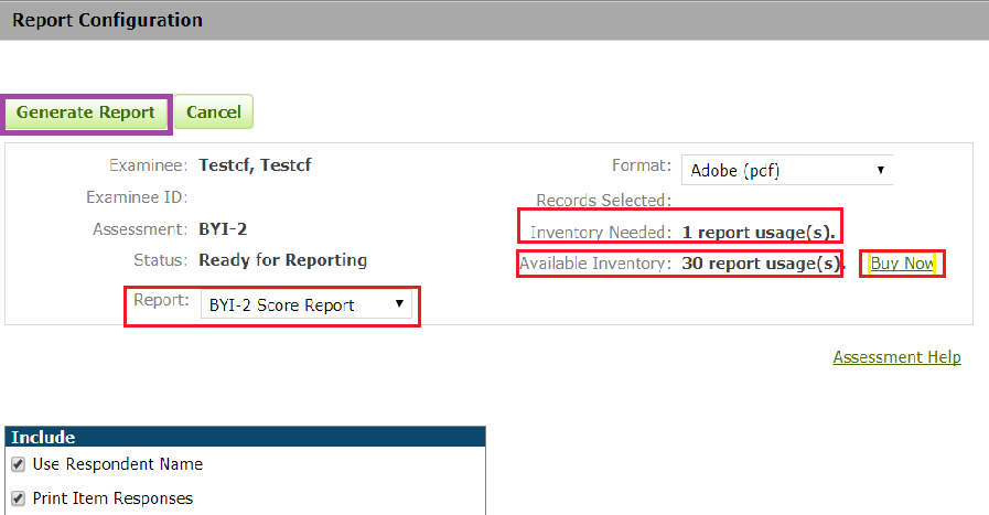 Q-global: Generate an Individual Report