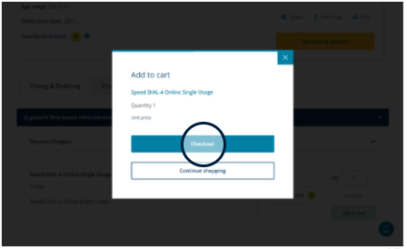 Q-global: Ordering Usage Credits and Subscriptions