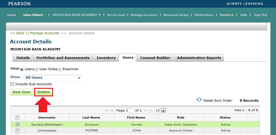 Q-global: How to Delete a User Account
