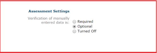 Q-global: Verification Option for Manual Entry