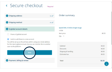 Q-global: Ordering Usage Credits and Subscriptions